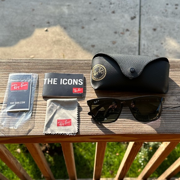 Ray-Ban | Accessories | Rayban Justin Classic Black | Poshmark